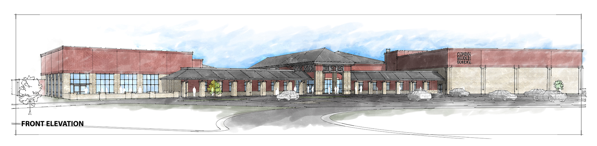front elevation renderings - Sherman Carter Barnhart