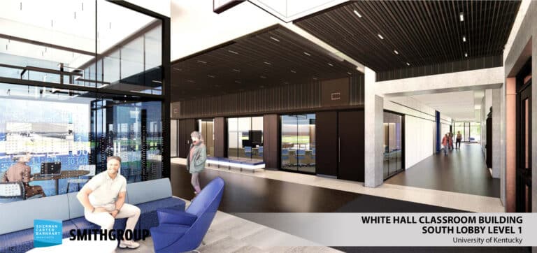 SOUTH LOBBY LEVEL 1-2 WITH LOGOS – Sherman Carter Barnhart